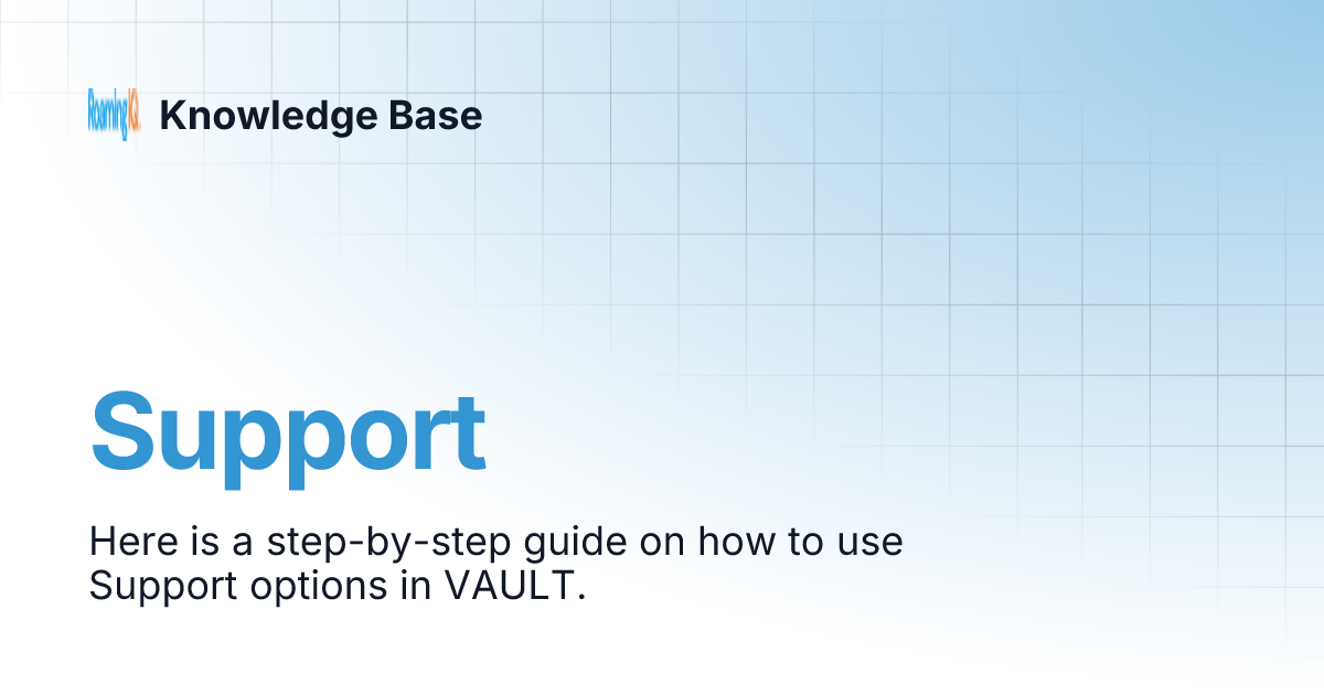 Support | Knowledge Base